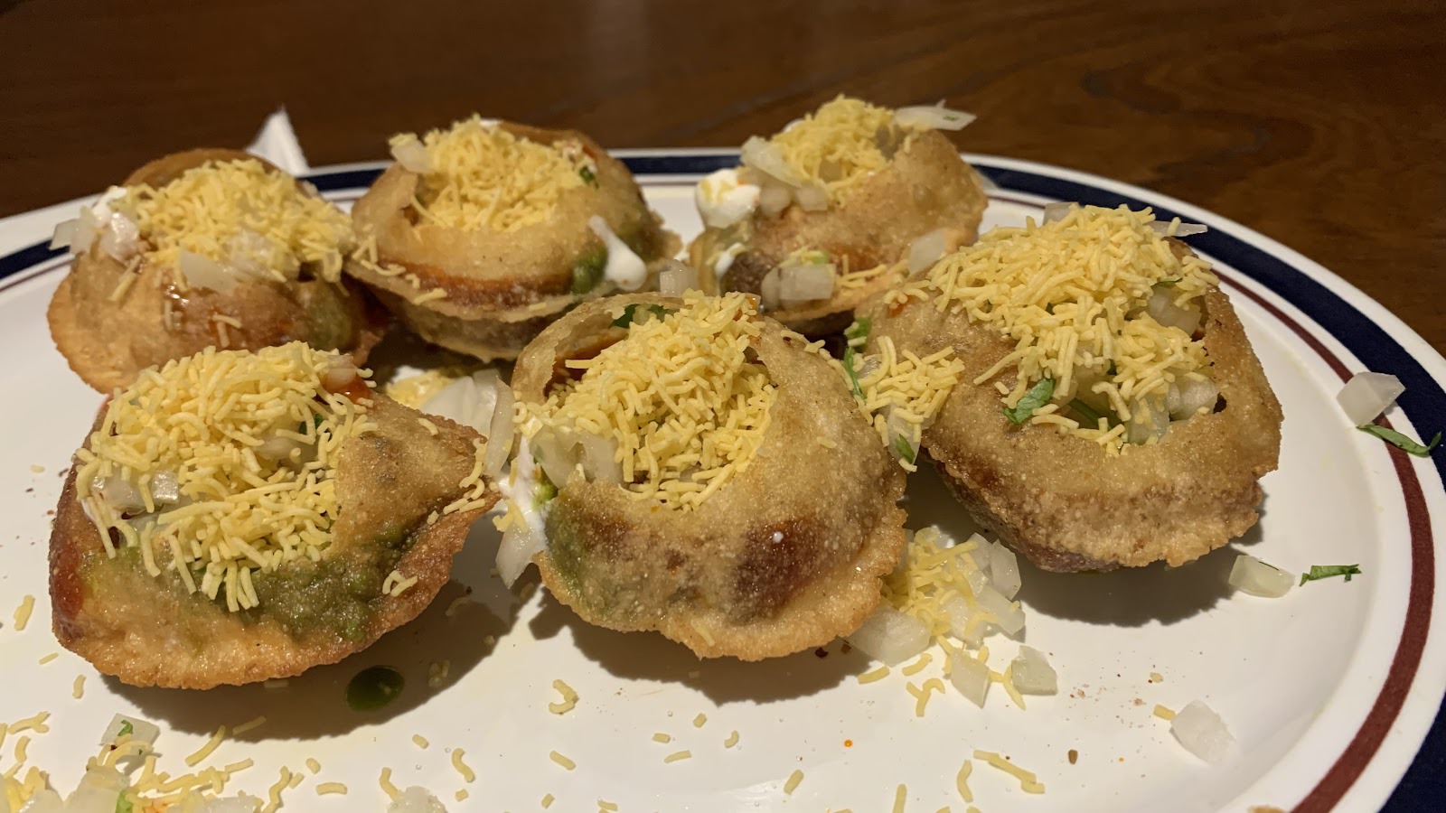 Delicious Dahi Poori at Halal Veg Kitchen in Okachimachi | Halal Food ...