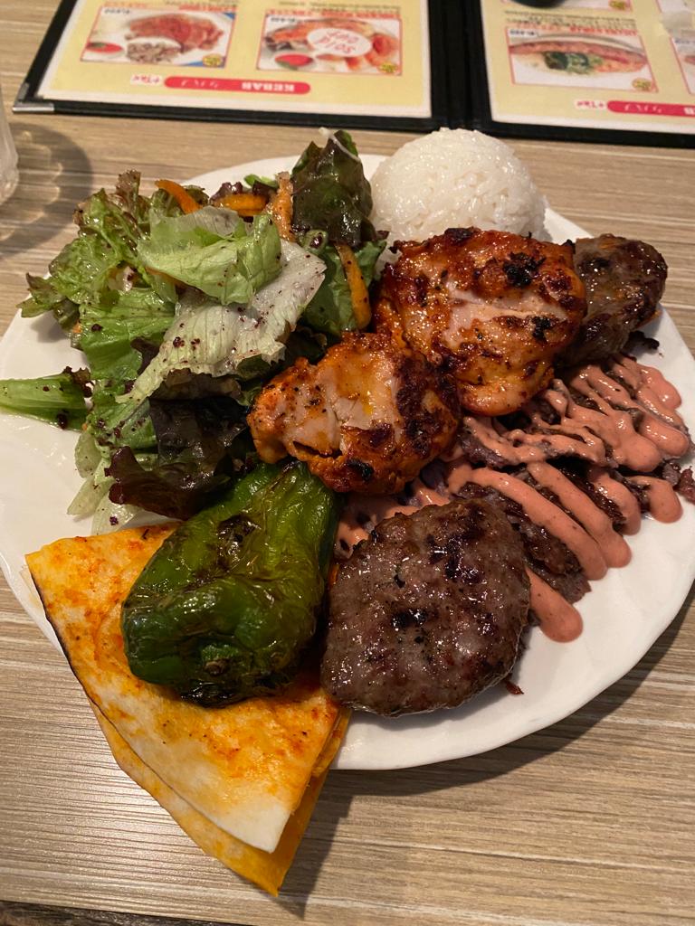 THE BEST KEBAB PLATTER IN SHIBUYA! - Kebab Cafe Turkish Kebab | Halal ...